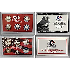 2007 S U.S. Silver State Quarters Proof Set US Mint Uncirculated