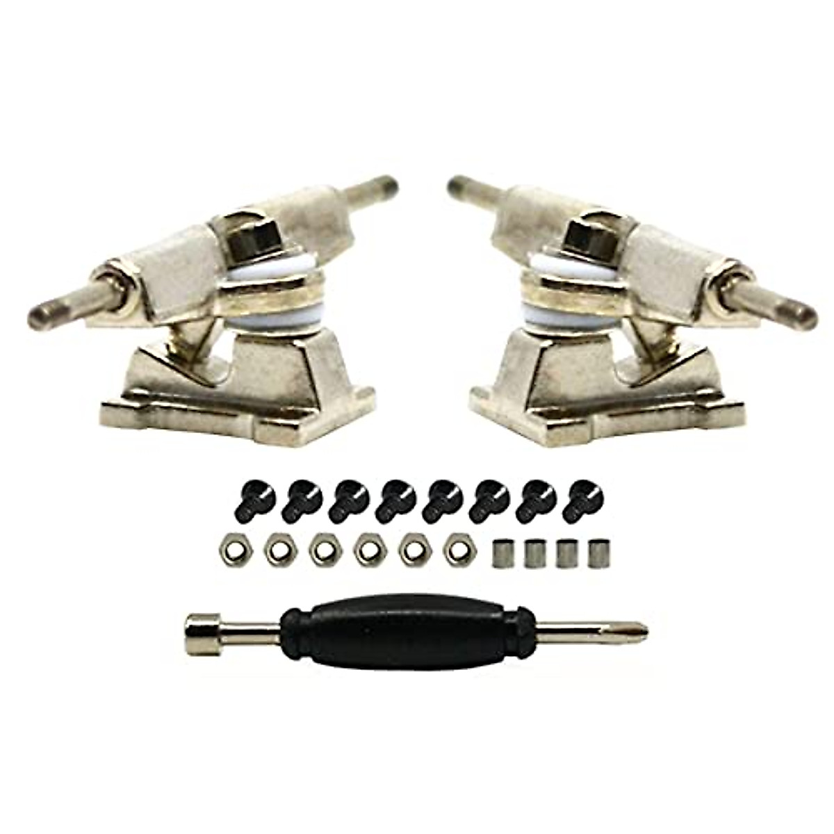 Teak Tuning Prolific Complete Fingerboard - Pro Board Shape and Size, Bearing Wheels, and Trucks - 32mm x 97mm Handmade Wooden Board - The Real OG Classic Maple Edition