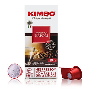 Kimbo Espresso Napoli Nespresso Capsules, 100% Arabica Coffee (Pack of 100 Capsules)
