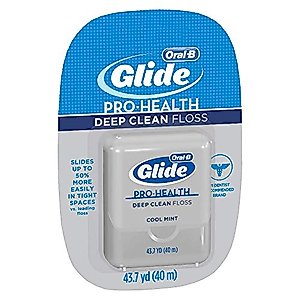 Glide Deep Clean Floss Cool Mint 43.70 Yards (Pack of 3)
