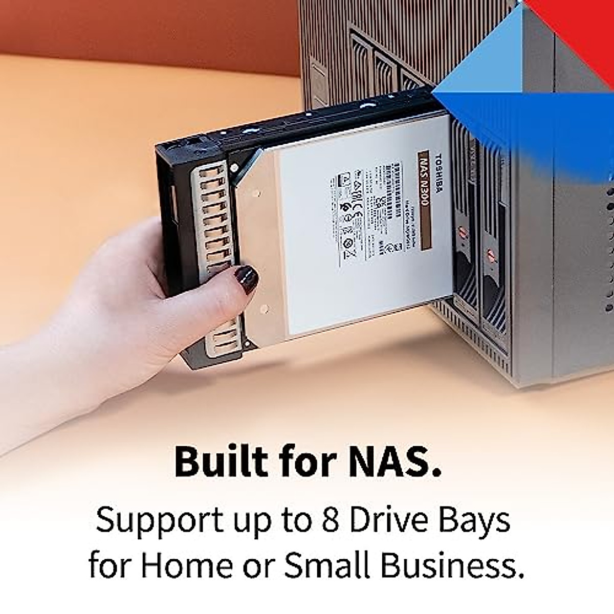 Toshiba N300 16TB NAS 3.5-Inch Internal Hard Drive - CMR SATA 6 GB/s 7200 RPM 512 MB Cache - HDWG31GXZSTA