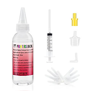 Printers Jack Printhead Cleaner for Inkjet Printers Brother HP Canon Lexmark Officejet 8600 5520 4620 6520 6600 6700 6968 6978 8610, MX922 922 Pro 100, Cleaning Kit Solution 100ml / 3.4oz