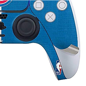 Skinit Gaming Decal Skin Compatible with PS5 and Compatible with PS5 Digital Edition DualSense Controller - Officially Licensed NBA Detroit Pistons Canvas Design