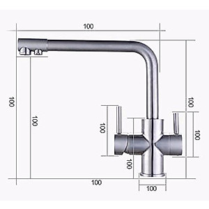 SJQKA-.304 stainless steel kitchen kitchen faucet. Fine. The vegetable washing basin, cold and hot water tap. 360 degree swivel head