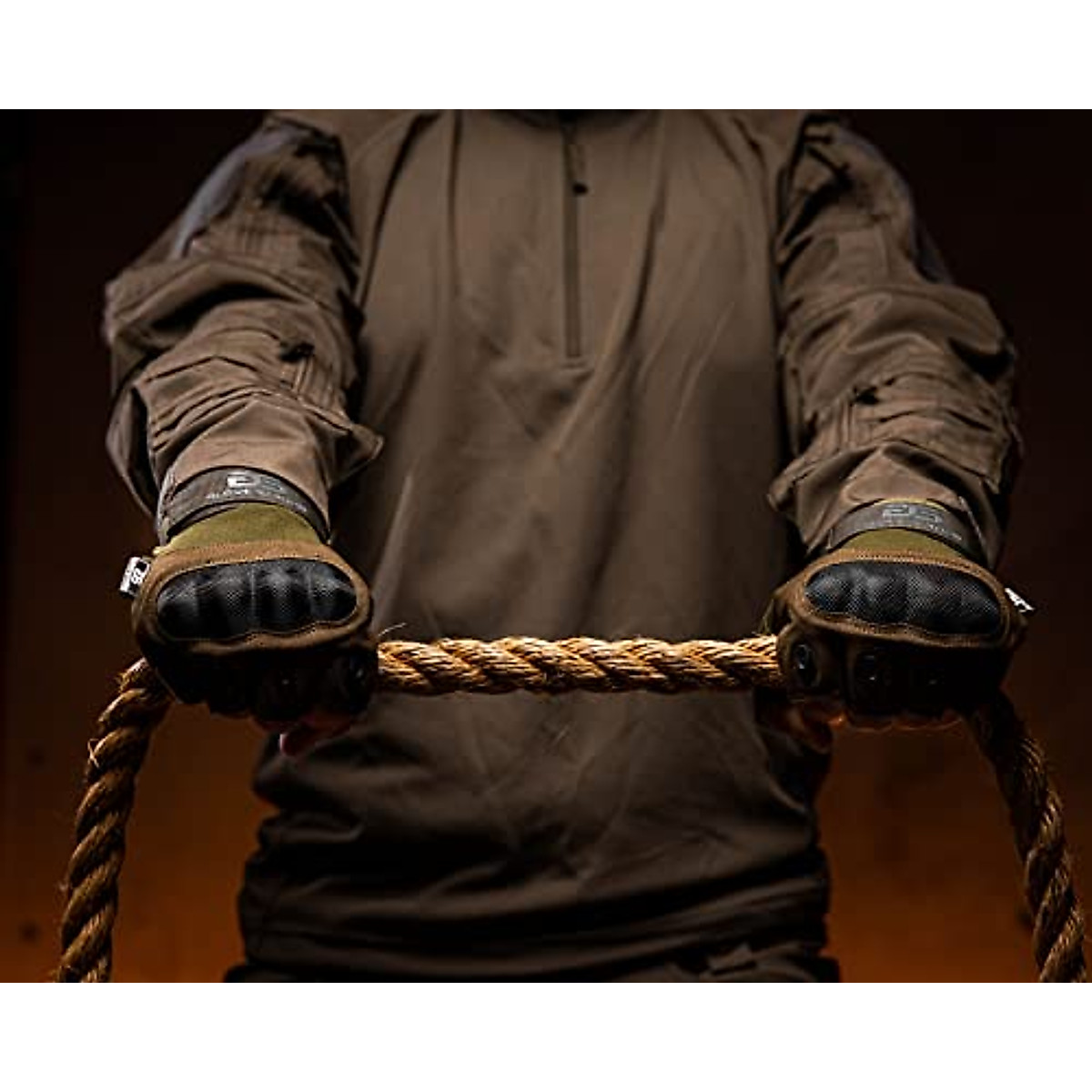 Glove Station The Combat - Fingerless Knuckle Tactical Gloves for Men - Motorcycle Gloves for Tactical Shooting, Airsoft, Hunting, Police Work and Hiking - Gray, Small