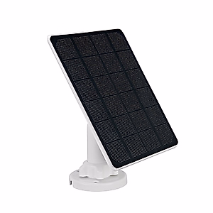 3W Solar Panel for Security Camera with micorUSB/Type-C/DC3513 Three Types of Connectors, IP65 Waterproof, 3m Charging Cable Compatible with DZEES CG1/CG6/CG2/D3/UB6 (3W one Packed)