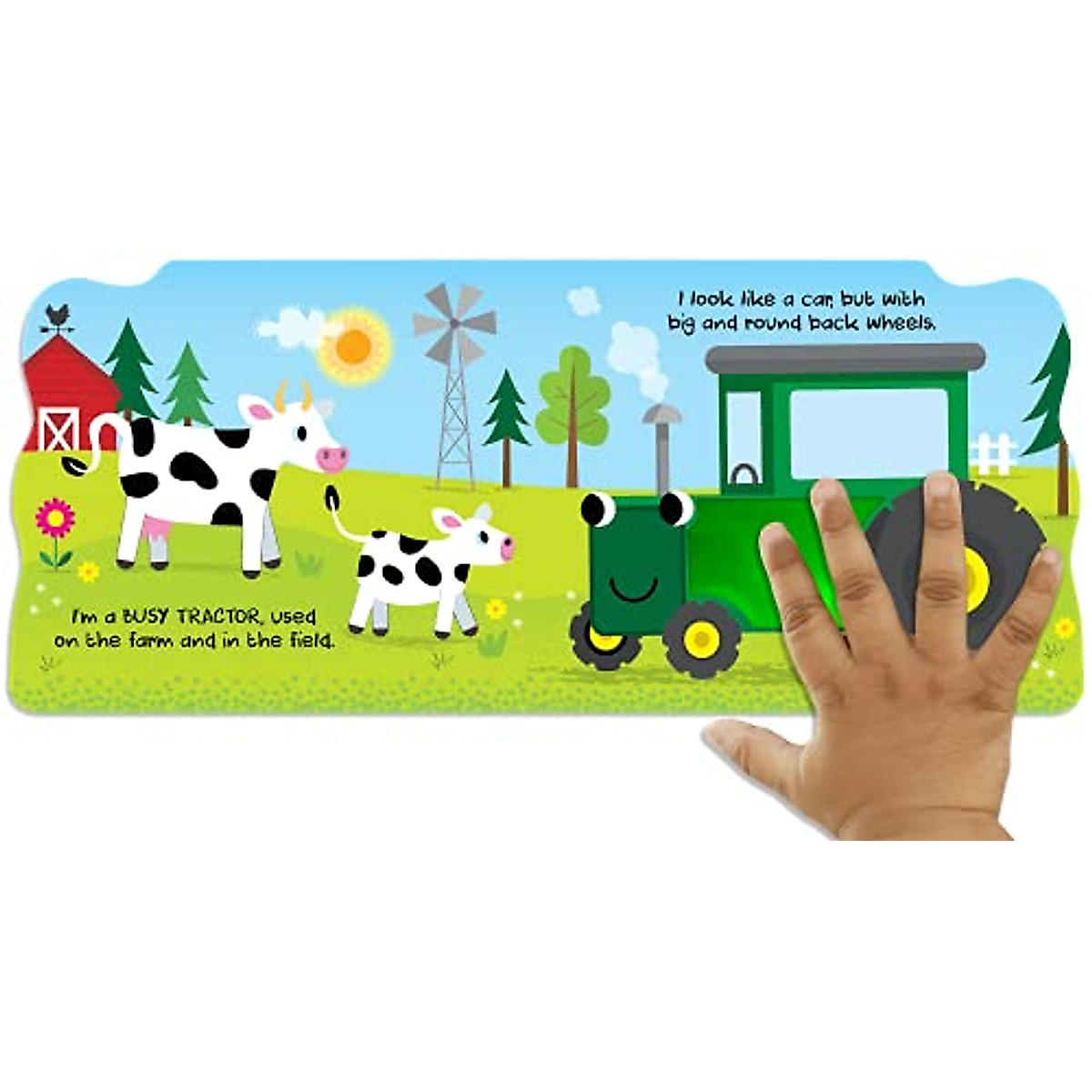 Busy Tractor - Touch and Feel Board Book - Sensory Board Book