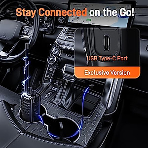 Arcshell Rechargeable Long Range Two-Way Radios with Earpiece 2 Pack Walkie Talkies Li-ion Battery and Charger Included