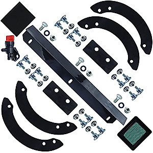 BOSFLAG 06720-V10-030 Snow Thrower Paddle Set Replaces 06720 V10 030 6672448 6813166 with 76322-V10-020 Scraper Fuel Shutoff Valve Air Filter and Hardware Kits for Honda HS520 HS720 Snow Throwers