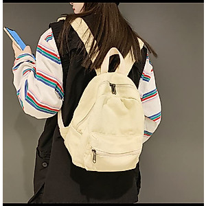 XPONNI Small Backpack Purse for Teen Girls Grunge Accessories Purse Backpack for Women Mini Backpack Purse (Black)