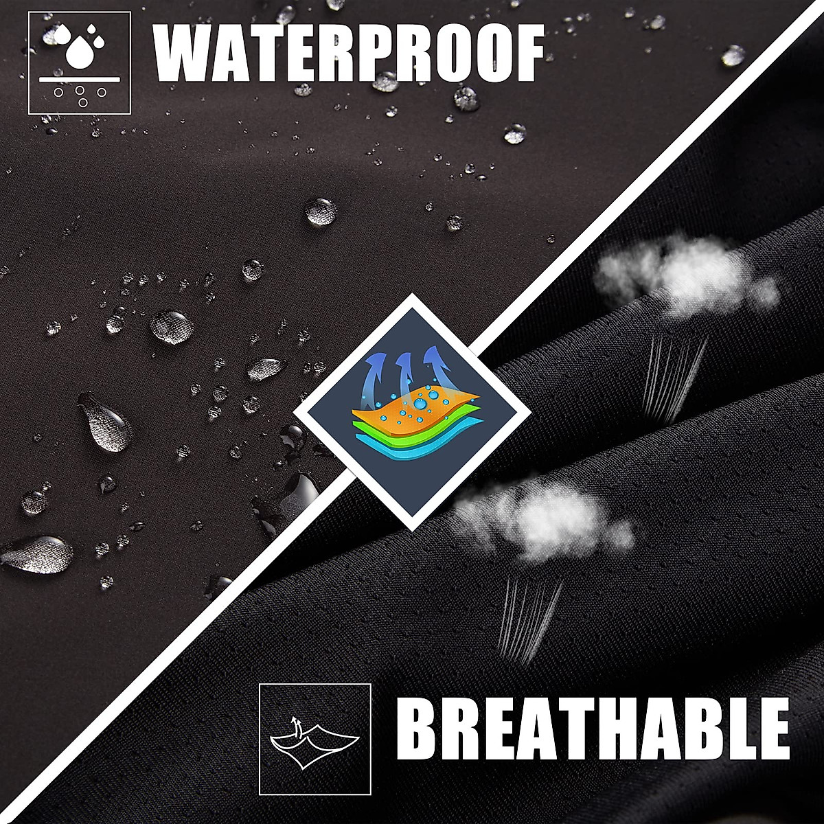 K.E.J. Golf Pants Men Joggers Pants Rain Pants Waterproof Lightweight Sporty Trousers for Workout Running Hiking Fishing