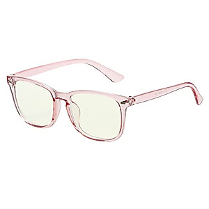 Hypertech X blue light glasses for women, Unisex Blue Light Filter Glasses, blue light glasses men, bluelight glasses mens, mens blue light glasses Pack of 3, glasses for women, Pink, White