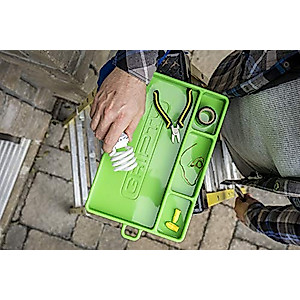 Gripty (Duo-Pack) | PREMIUM Silicone Tool Tray | Flexible | Multi Purpose Mat | Portable Tool Box Organizer | No Magnets | Easy Clean Up | (ORIGINAL Green)