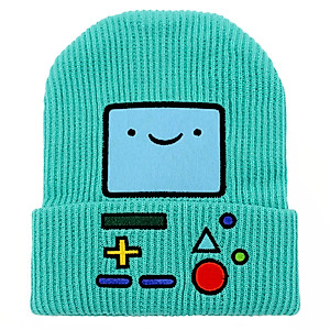 Ohjijinn Adventure Anime Beanie Unisex Knitted Hats, Cute Slouchy Warm Cap, Cartoon Winter Soft Headwear Funny Hat for Men Women