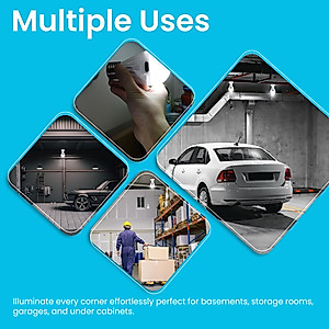 AlltroLite 4 Pack Bulb Portable Wireless COB LED Light Bulb, Battery Operated LED Night Lights, COB LED Cordless Light Switch, Under Cabinet, Shelf, Closet, Nightlight & Kitchen RV & Boat