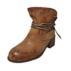 Booties for Women Low Heel, Waterproof Boots for Women over the Knee Boots Comfortable Shoes Lightweight Heels Low Sneakers Spring Low Heel Booties Black Flats Shoes Women