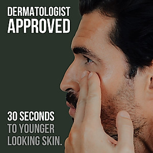 RUGGED & DAPPER Premium Men's Eye Cream | Age Defense for Dark Circles, Wrinkles & Puffy Eyes | Unscented | Hyaluronic Acid, Aloe + Argan Oil