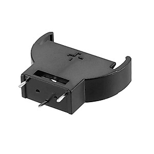 QMseller 6Pcs Plastic Vertical Button Cell Battery Holder for CR/LIR2032 2032