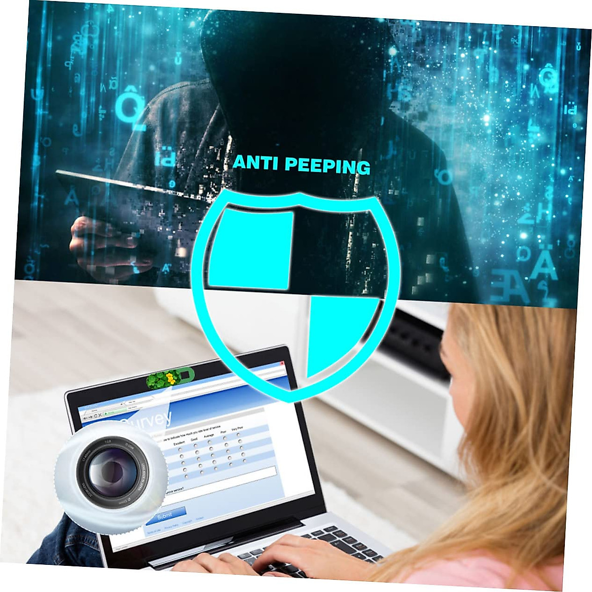 Mobestech 3pcs Camera Cover Halloween Decorations Outdoor Computers Laptops Webcam Hider Camera Protector Webcam Cover Tablet Protector Tablet Laptop Lens Abs Slider Slide Rail