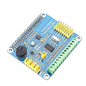 Davitu Motor Driver - High Accuracy AD/DA Expansion Board for Raspberry Pi A+/B+/2B/3B/3B+ Board