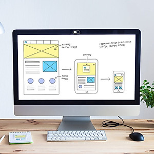 OSALADI Webcam Cover Webcam Cover Slider 2PCS Cute Elephant Pattern Web Camera Cover for Phone Laptop Tablet Camera Cover Slide Privacy Blocker Webcam Cover Computer Camera