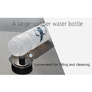 ROMING Bicycle Bulk Water Bottles BPA Free Plastic Bottles，3PCS Squeeze Water Bottle Wide Mouth Lid Water Jug Push/Pull Cap, Sports 24oz Mountain Bike Water Bottles for Bicycles,Fitness,Cycling.