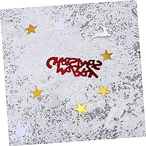 NOLITOY New Year Confetti Christmas Table Decor Star Table Scatters Snowflake Glitter Confetti Christmas Tree Decoration Ornaments Elk Decor Metal Trim Christmas Confettis Mix Star Catalog