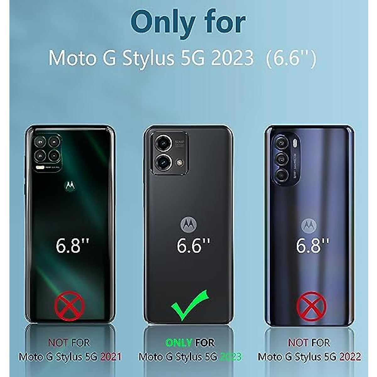 FNTCASE for Moto G Stylus-5G-2023 Case: Military Grade Drop Protection Cell Phone Cover with Kickstand & Slide | Rugged Shockproof Protective Bumper Textured | Heavy Duty Protector(Orange)