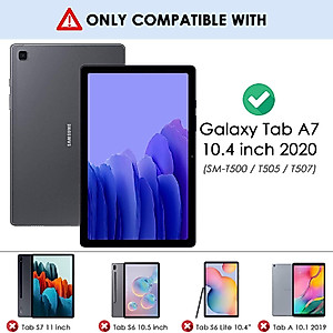 LTROP Kids Case for Samsung Galaxy Tab A7 10.4 2022/2020, Samsung Galaxy Tab A7 10.4 Case with Shoulder Strap, Shockproof Handle Stand Case for Samsung Tab A7 10.4 Inch(SM-T500/T505/T507/T509), Blue