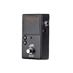Monoprice Chromatic Pedal Tuner - Black, Normal & True-Bypass Outputs, Easy to Tune Your Bass & Guitars - Stage Right Series