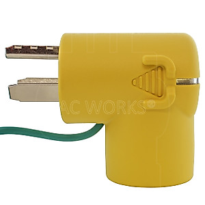 AC WORKS Generator to 30Amp RV Adapter (10-30 30A Old Dryer Compact)