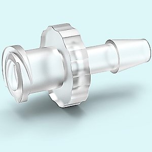 Ks-Tek 10pcs 1/8 Inch Barb Female Luer Tapered Syringe Fitting (Polyprop) Luer Lock Tapered Connector Syringe Fitting