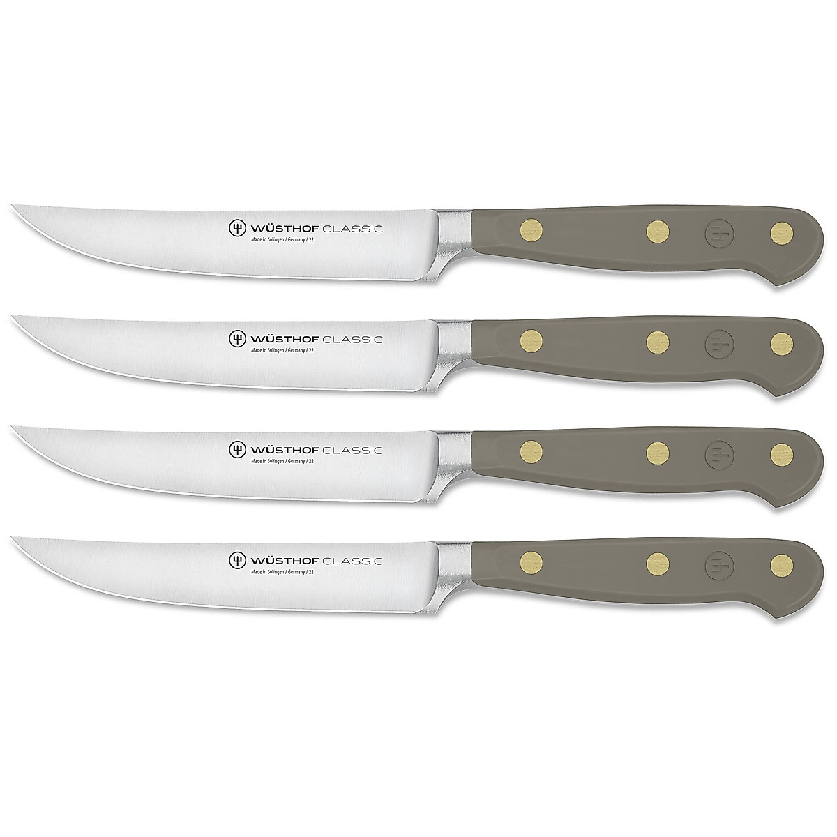 WÜSTHOF Classic Velvet Oyster 4 Piece Steak Knife Set