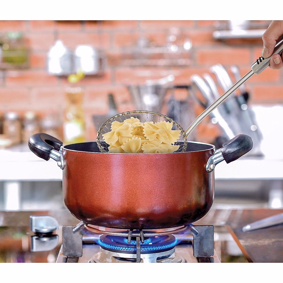 Helen’s Asian Kitchen Spider Strainer, All Stainless Steel, 5-Inch Strainer Basket With 10.25-Inch Handle