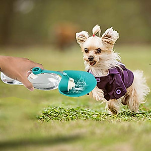 Dog Water Bottle for Walking, TIOVERY Pet Water Dispenser Feeder Container Portable with Drinking Cup Bowl Outdoor Hiking, Travel for Puppy, Cats, Hamsters, Rabbits and Other Small Animals 20 OZ