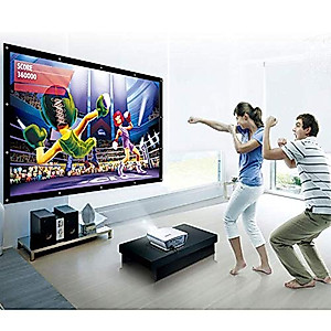 FZZDP Thicken Projector Screen,120 / 150 inch 16:9,Foldable Portable White Projection Screen Polyester Outdoor Home Theater ( Size : 150 inch )