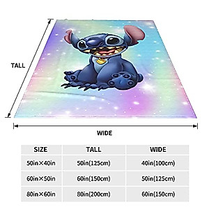 Ultra-Soft Cartoon Throw Blanket Fleece Blanket Comfortable Blankets Soft Cozy Warm Flannel Blankets for Living Room Couch Bed 80"X60"