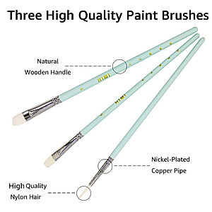 HIMI Gouache Paint Set, 24 Colors x 30ml/1oz with 3 Brushes & a Palette, Unique Jelly Cup Design, Non-Toxic, Guache Paint for Canvas Watercolor Paper - Perfect for Beginners, Students, Artists(Green)