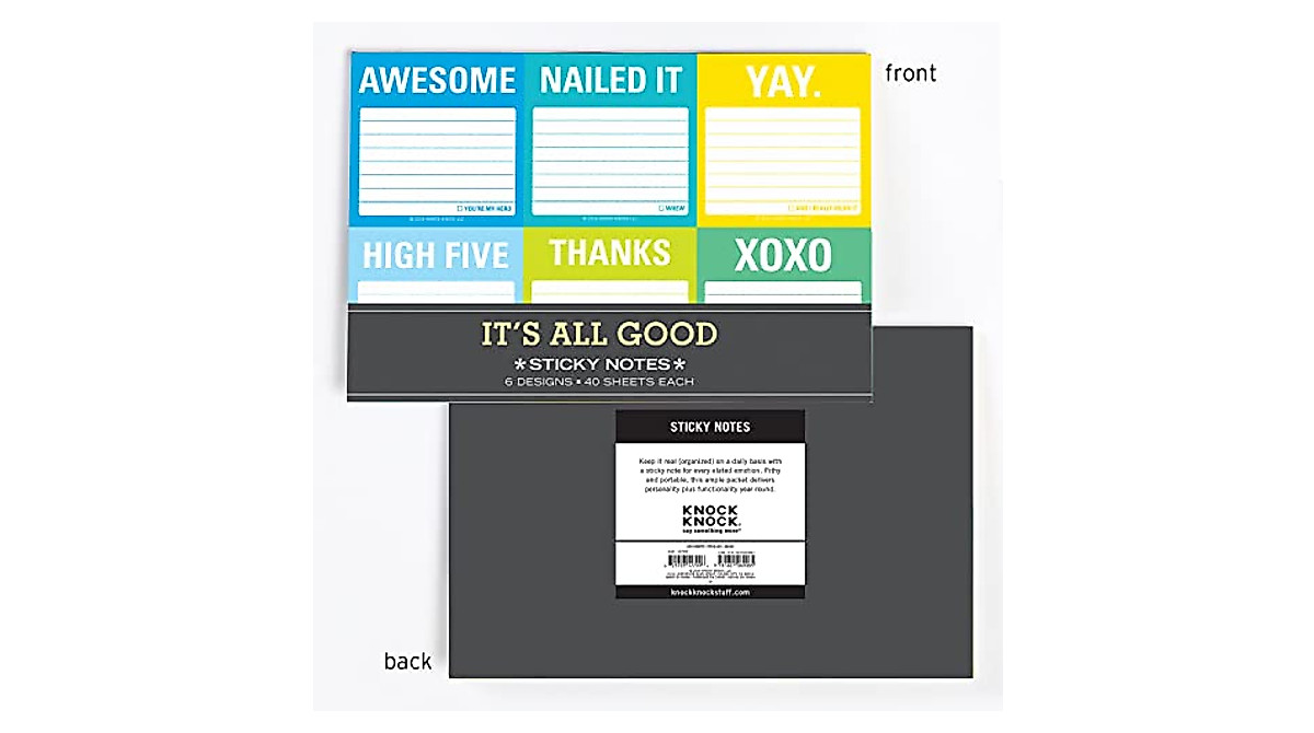 Knock Knock Sticky Note Packet - 6 Pads of Fun