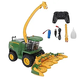 Uxsiya RC Harvester Truck Toy Good Grip Vivid Pattern Remote Control Truck 4 Model for Boys