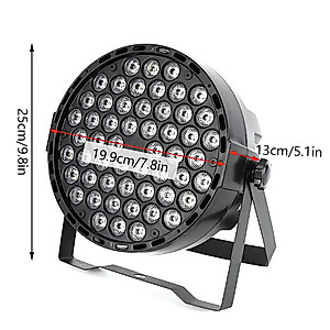 8Pcs Stage Lights, 54x3W LED Stage Par Lighting RGBW DMX512 DJ Disco Party Club Strobe Light AUTO/Sound Party Lighting