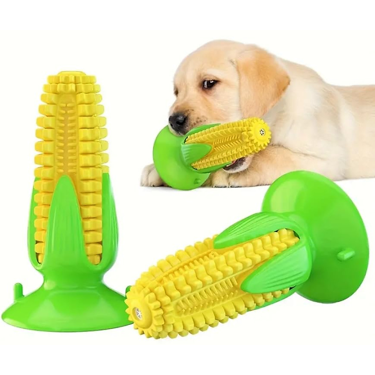 Corn-Shaped Dental and Treat Stick for Dogs Puppies Pigs Rabbits and Other Small Animals