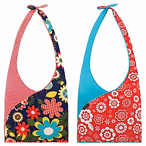 Envirosax Set of 2 Slingsax Bags, Gingham & Blue