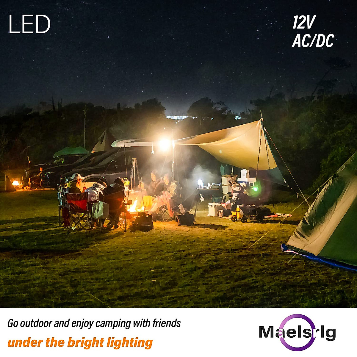 LED 12V Light Bulb, 100W Equivalent, Soft White 2700K, 13W 1200 Lumens, 12 Volt AC/DC, Non-Dimmable, E26 Base, Low Voltage Light Bulbs for Boat, RV, Shed, Off Grid Cabin, and Solar Power, 4-Pack