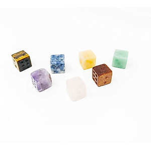 Clarity, Crystal Dice, Spiritual Practice, Decor, Game or Fun, Quantity of 7