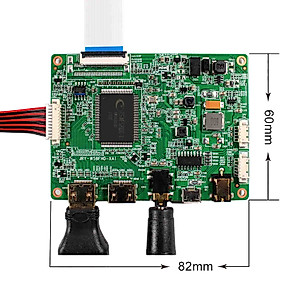 14 inch B140XTN03.3 1366x768 30pin eDP LCD Screen and 2mini HD-MI LCD Controller Board,with Location Holes