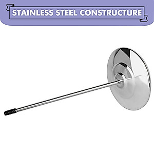 Receipt Holder, Receipt Spike for Resturaunt, Stainless Steel Bill Fork Check Spindle Memo Holder Spike with Solid Heavy-Duty Base (1 Pack)