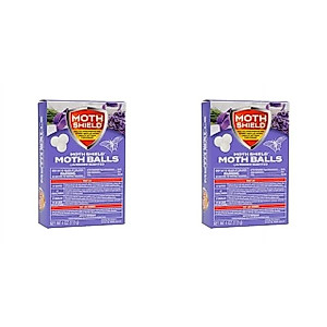 Moth Balls for Rodents Carpet Beetles - Pantry Moth Traps - Kills Clothes Moth Repellent Closet Clothes Protector Indoor - Lavender 2pack