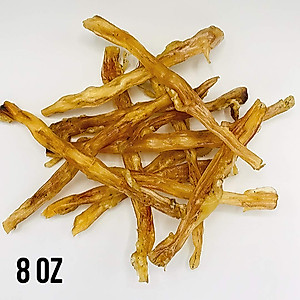 Green Butterfly Brands Beef Tendons for Dogs Made in USA. 6-10 Inch Grass Fed Farm-Raised American Beef Dog Treats. All Natural Dog Dental Chews. Grain Free Odor-Free Beef Dog Chews (8 OZ)