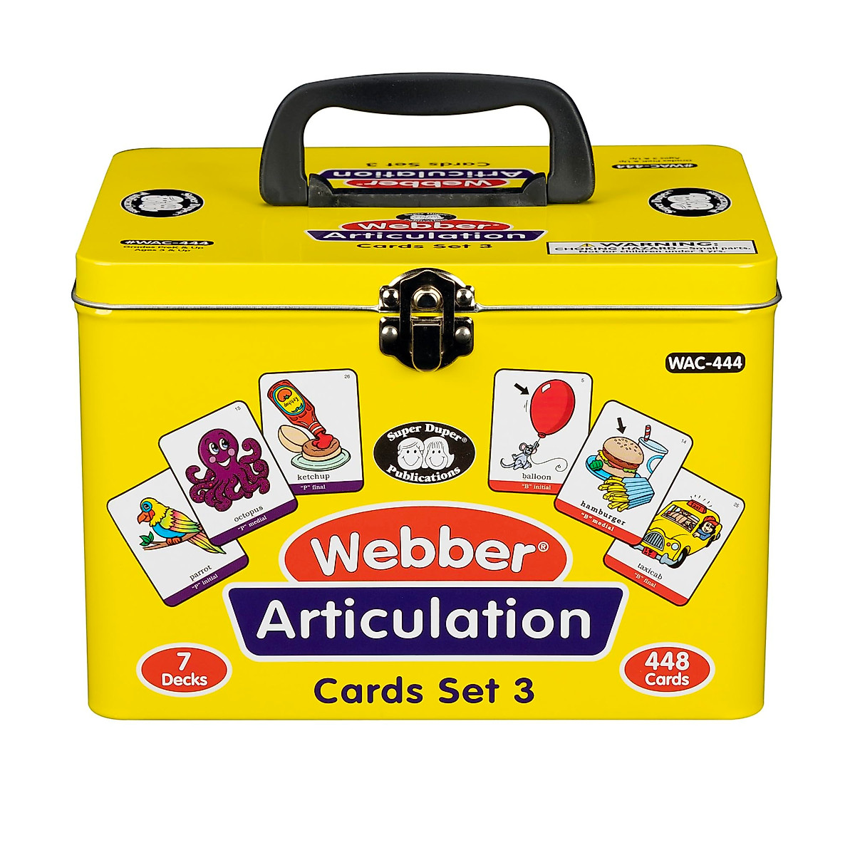 Super Duper Publications | Set of 7 Webber® Articulation Card Decks with Animal Artic Pairs (Bundle Set 3) | Educational Learning Resource for Children